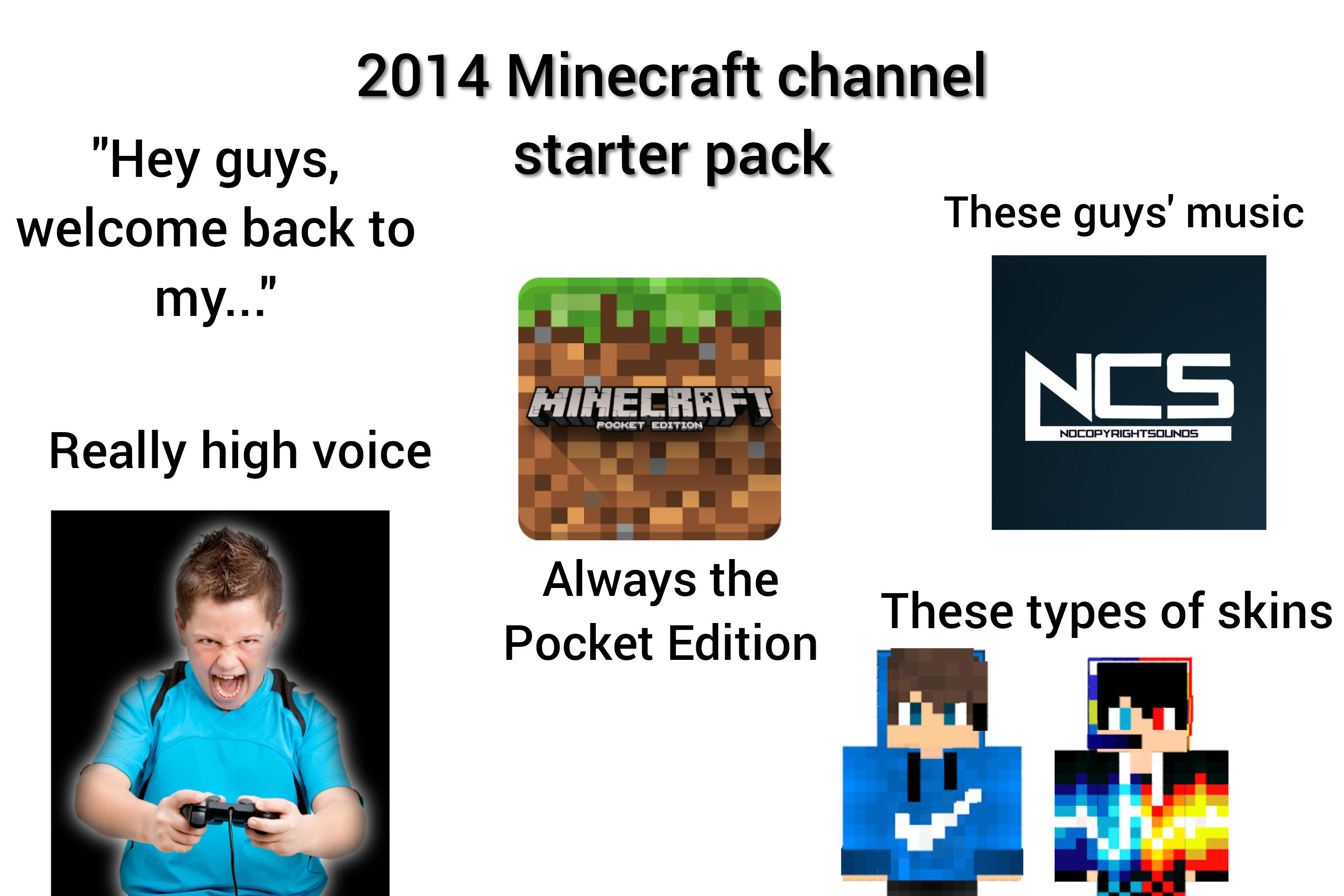 2014 Minecraft channel starter pack | /r/starterpacks | Starter Packs ...