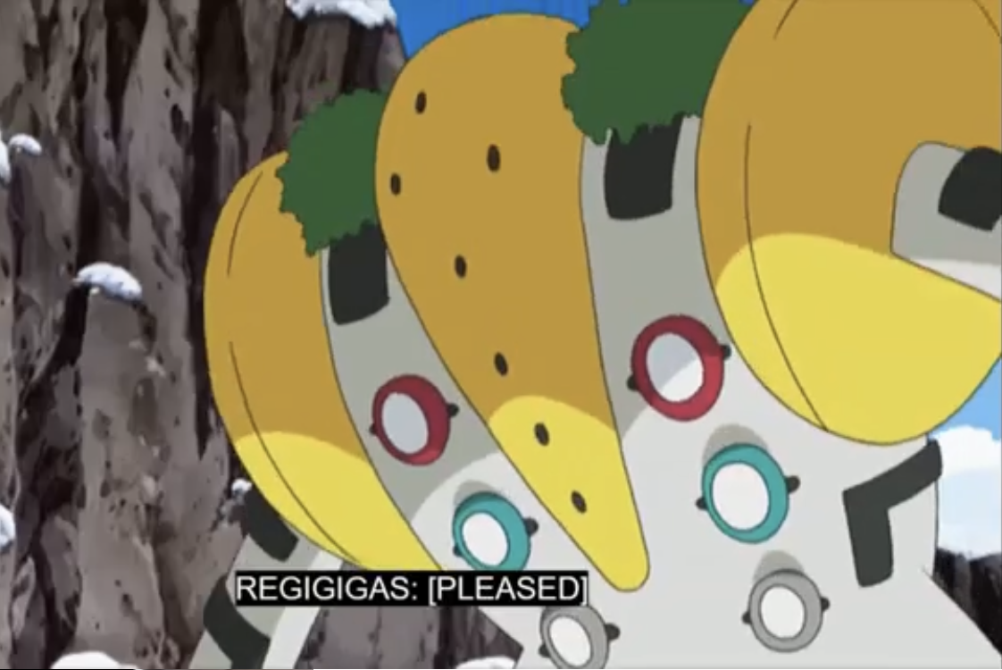 Regigigas Is Pleased | Regi Pokémon | Know Your Meme