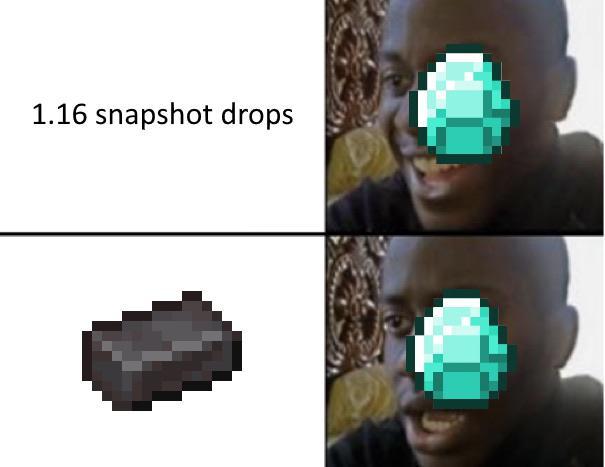 A simple meme about the new snapshot | /r/MinecraftMemes | Minecraft ...