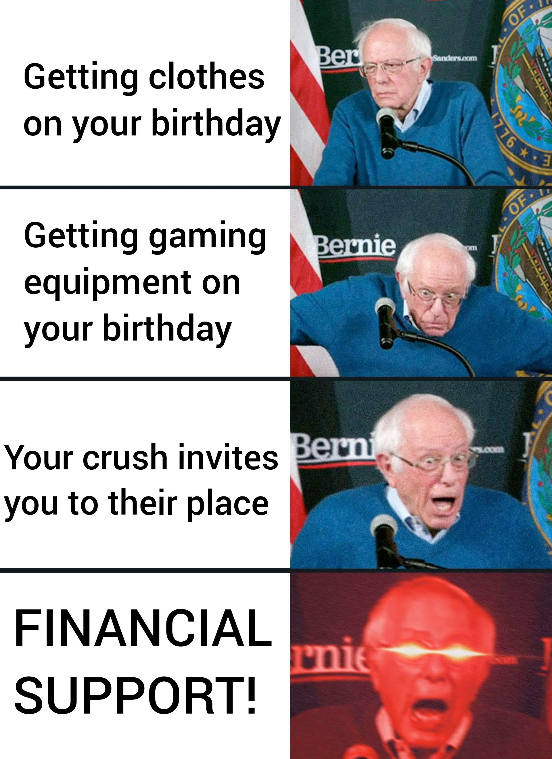 Birthday | Bernie Sanders Iowa Victory Speech Reactions | Know Your Meme