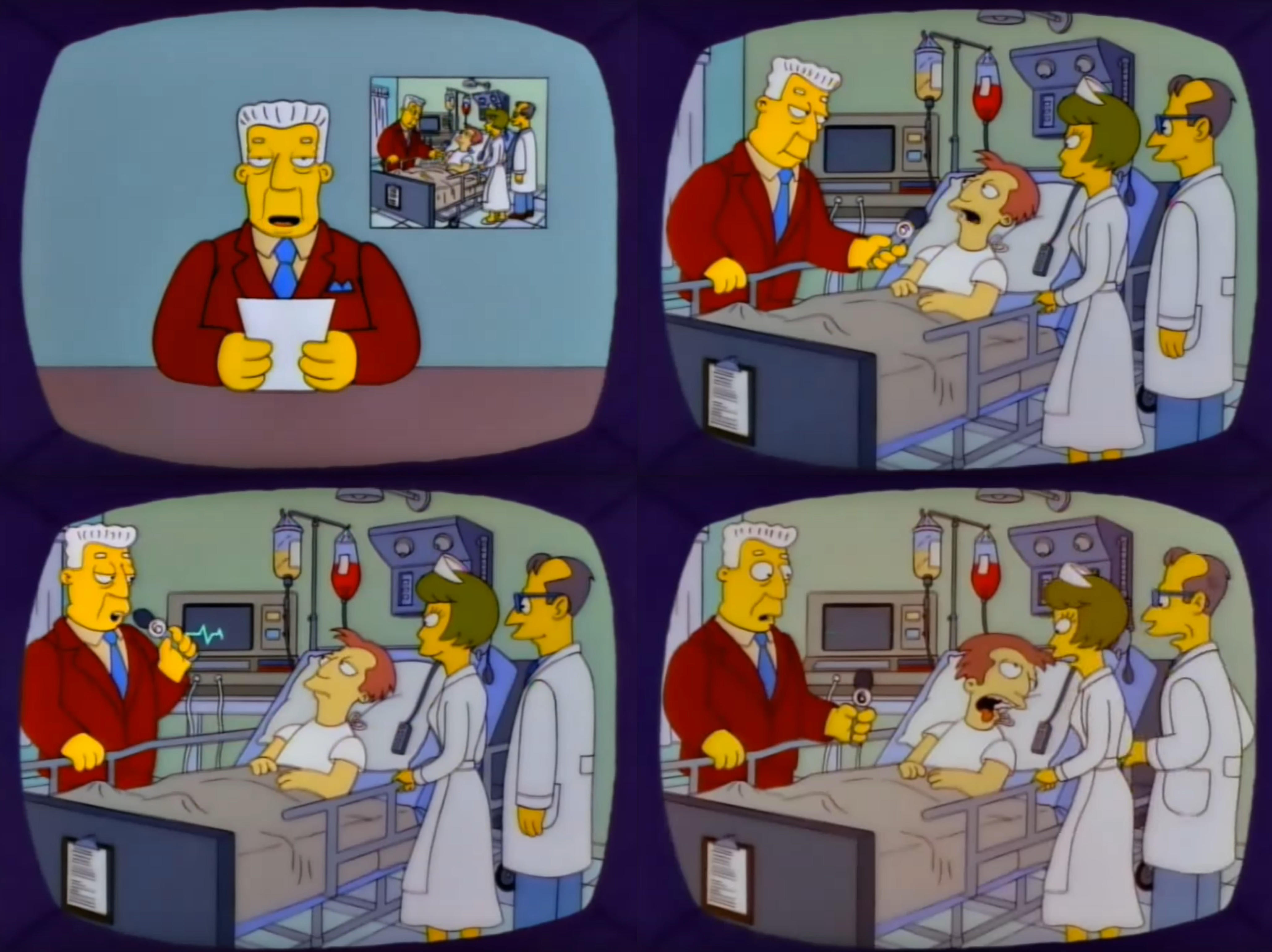 a man who's been in a coma wakes up | The Simpsons | Know Your Meme