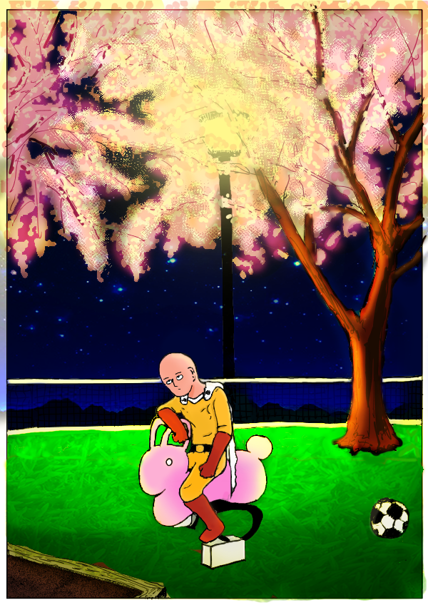 Colorful Sad Saitama | /r/OnePunchMan | One-Punch Man | Know Your Meme