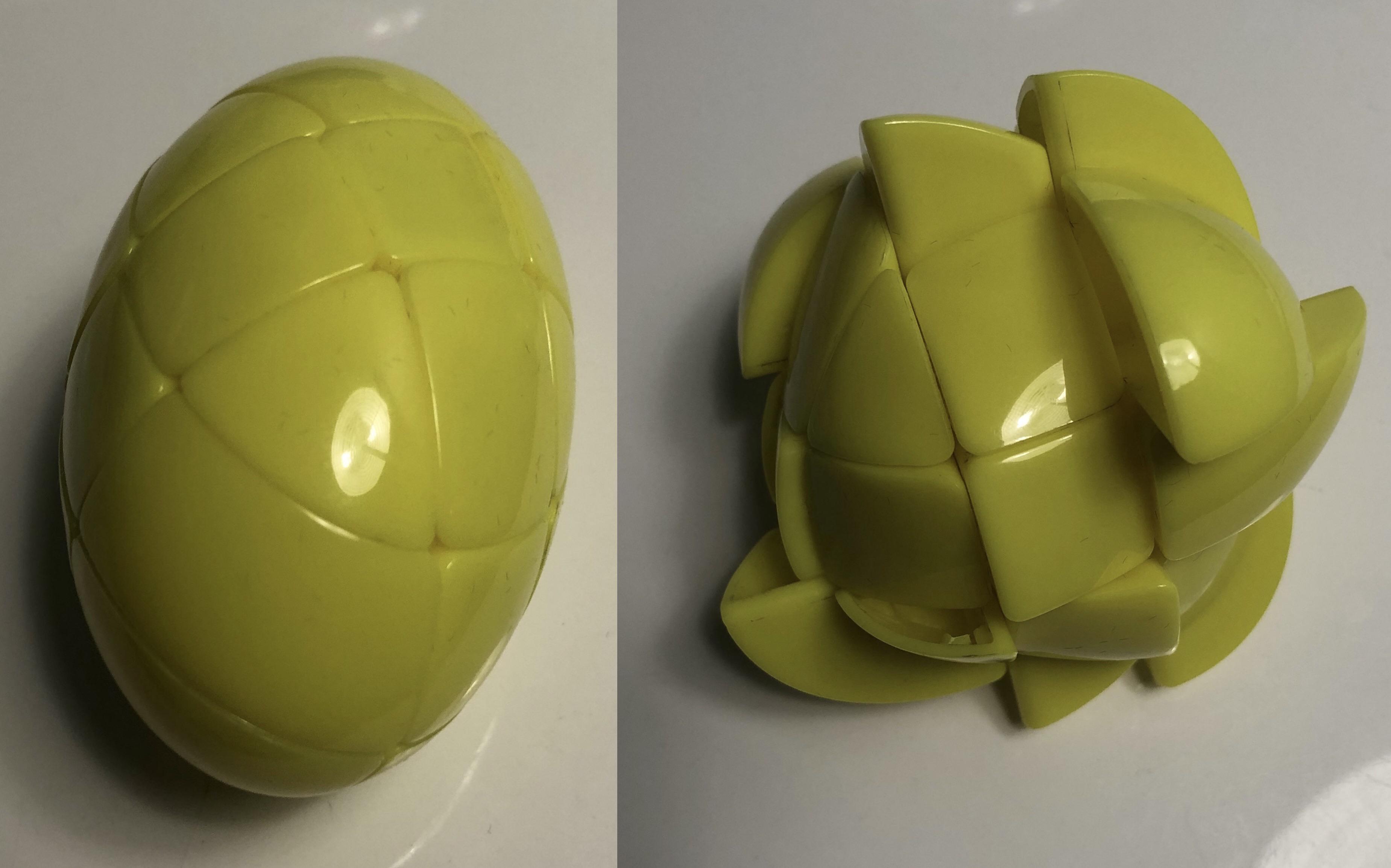This Rubik’s cube is actually an egg, and uses different shaped pieces ...