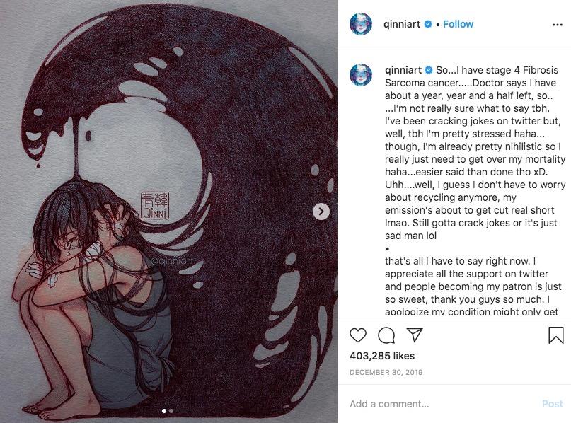 Qinni Cancer Announcement | Qinni | Know Your Meme