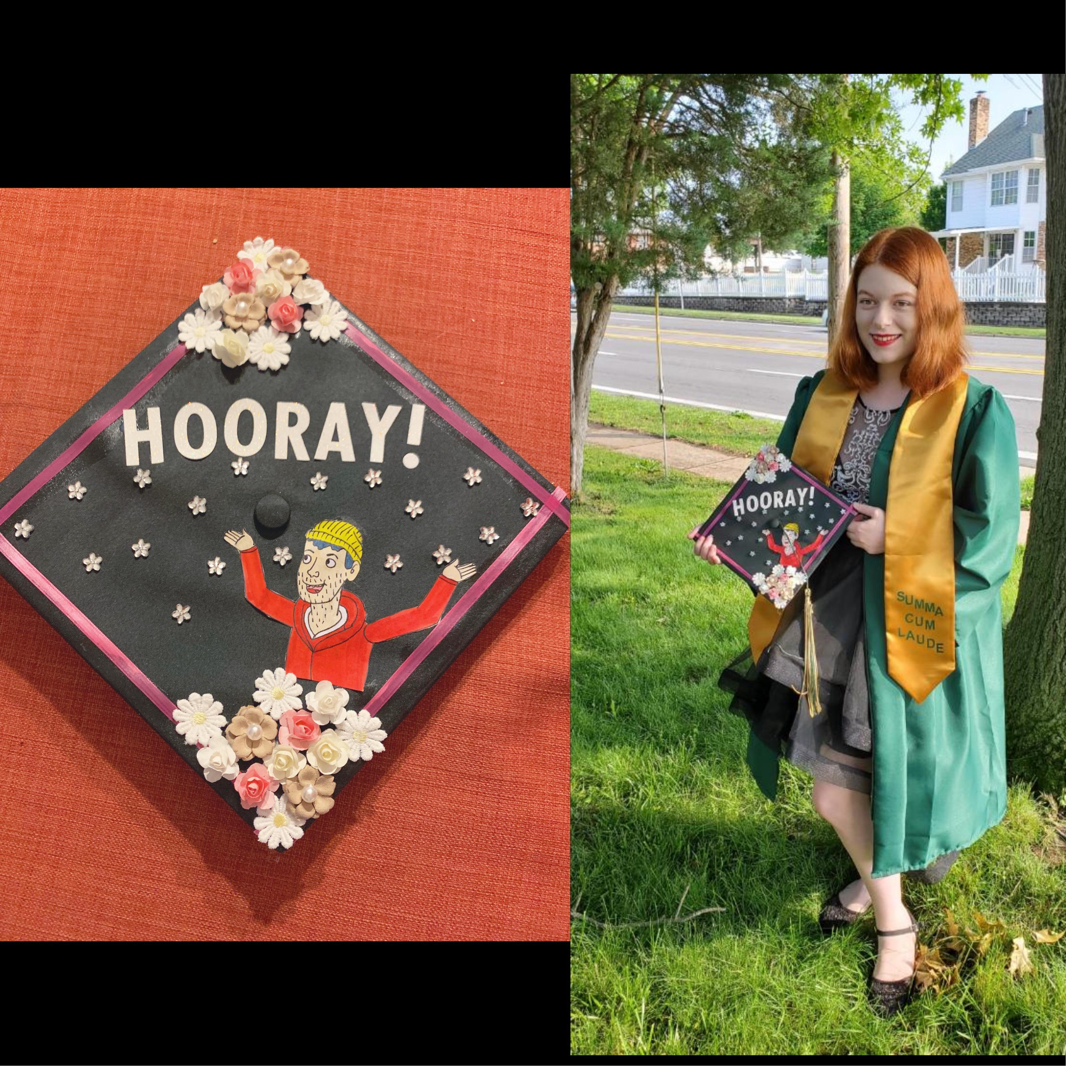 I graduated a year ago, but this was my graduation cap when I finished ...