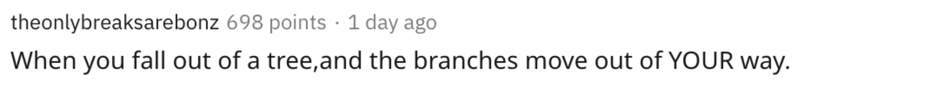 unattractive-falling out of a tree | AskReddit | Know Your Meme