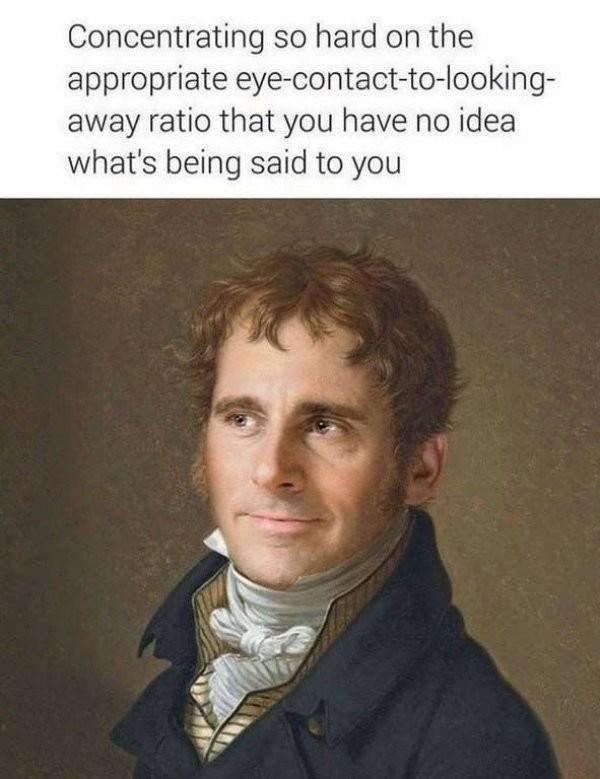 eye contact | Me IRL | Know Your Meme