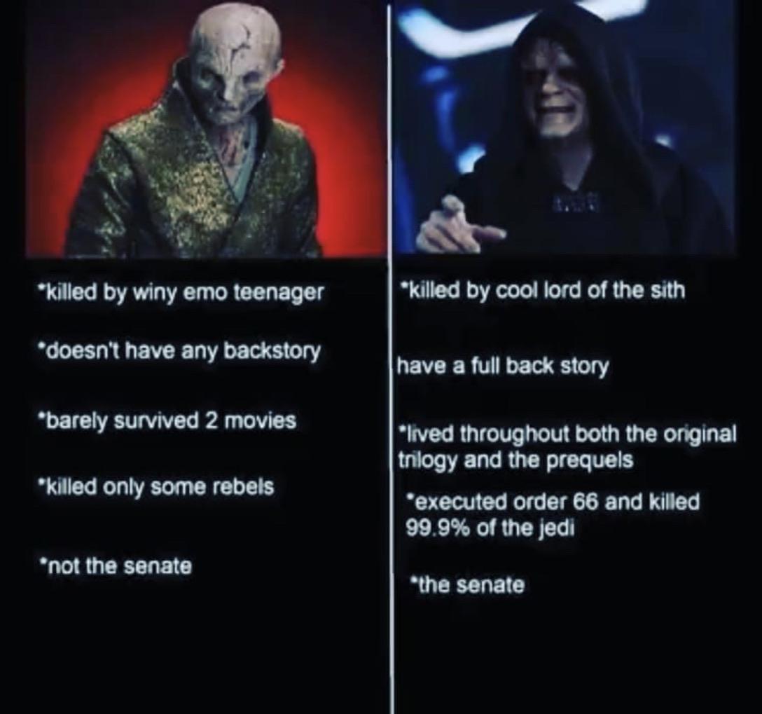 The senate>>>> snoke | /r/PrequelMemes | Prequel Memes | Know Your Meme