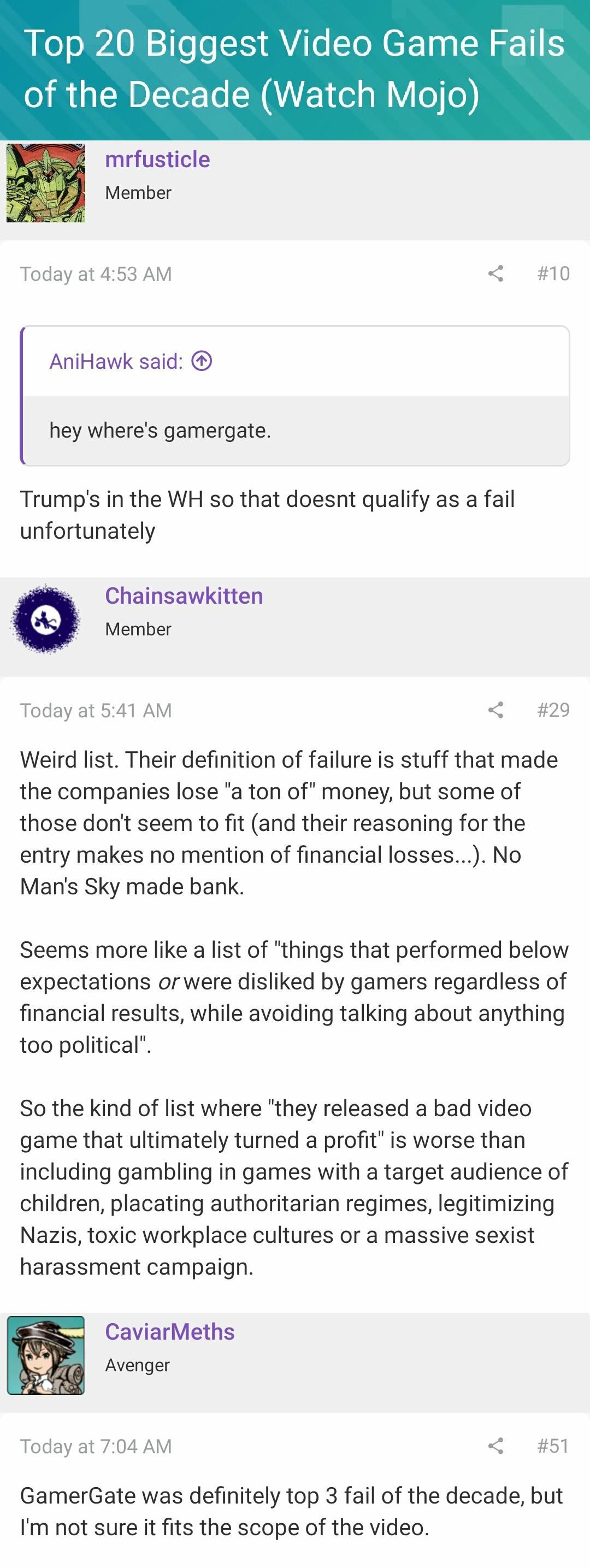 ResetEra on 20 game fails | ResetEra | Know Your Meme