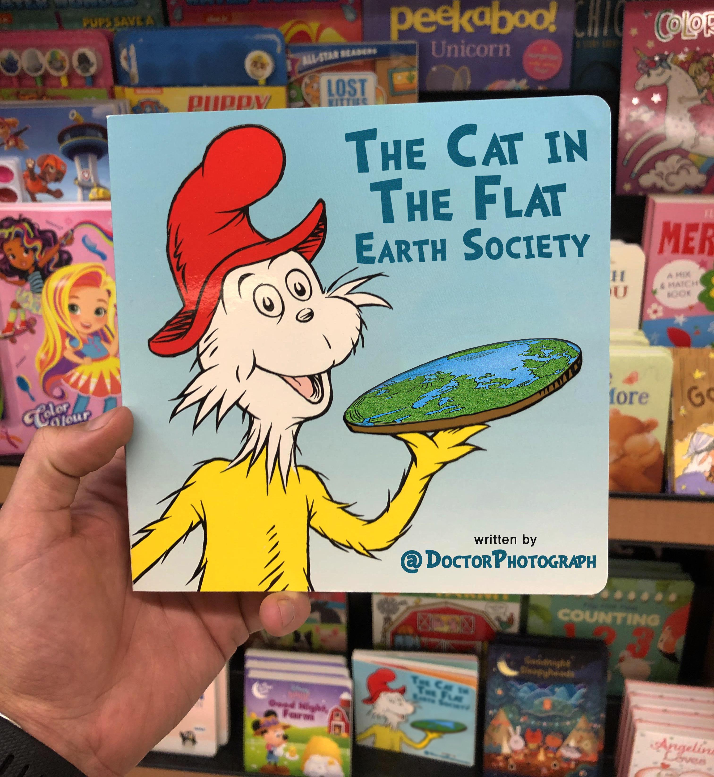 “The Earth is not round, it is flat like map. Don’t believe what NASA ...