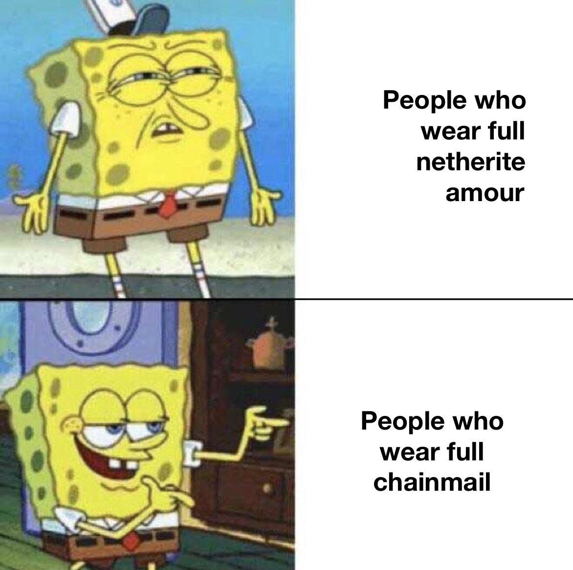 Fully stacked chainmail | /r/MinecraftMemes | Minecraft | Know Your Meme