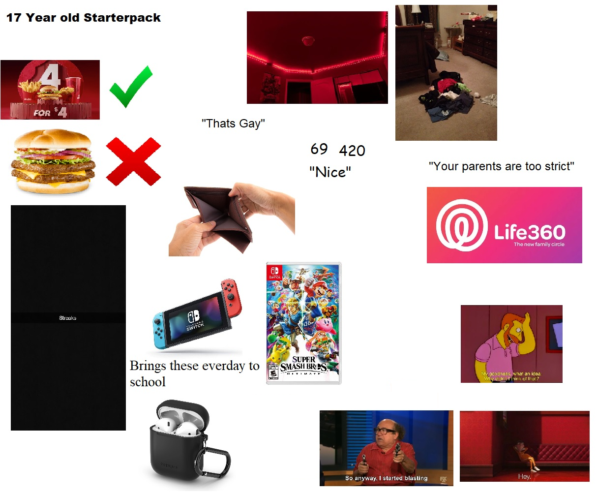 17 Year old Starterpack | /r/starterpacks | Starter Packs | Know Your Meme