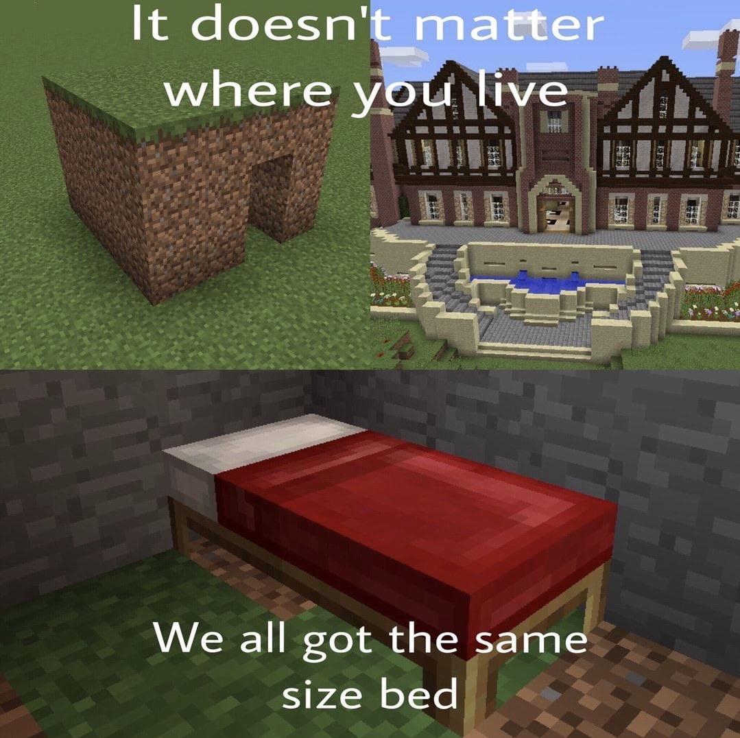 In the end of it all we are just human | /r/MinecraftMemes | Minecraft ...