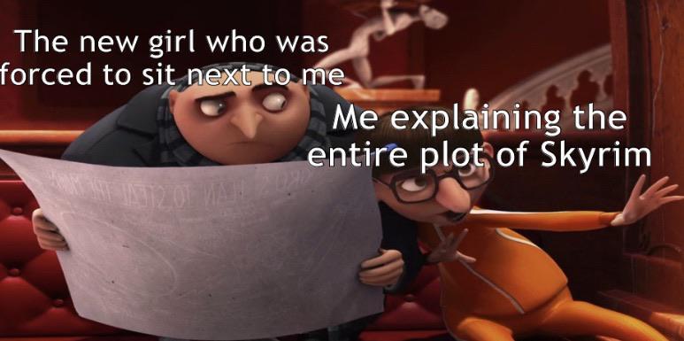 The New Girl | Gru Reading While Vector Explains | Know Your Meme