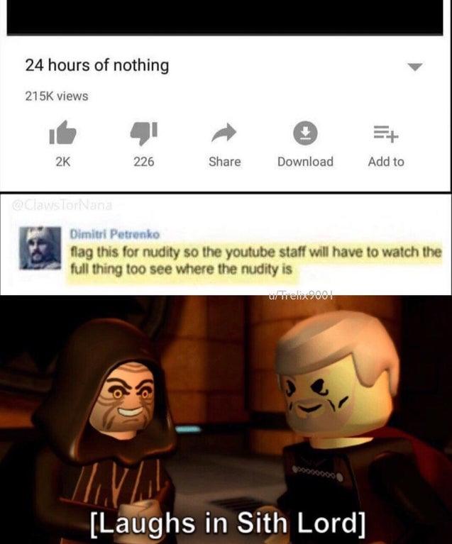 24 hours of nothing | Laughs in Sith Lord | Know Your Meme