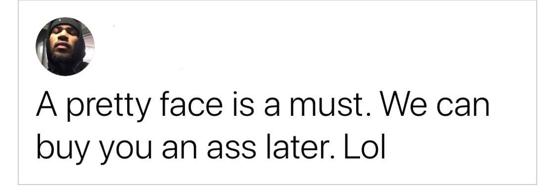 Shawty got no ass, none right now, that’s for later | /r ...