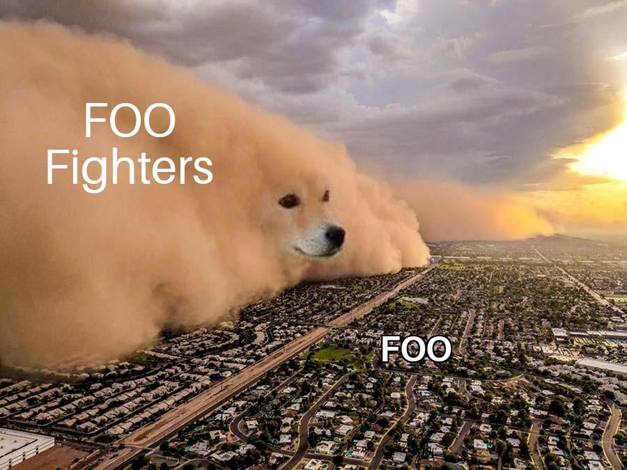foo cloud | Foo Fighters vs. the Foo | Know Your Meme
