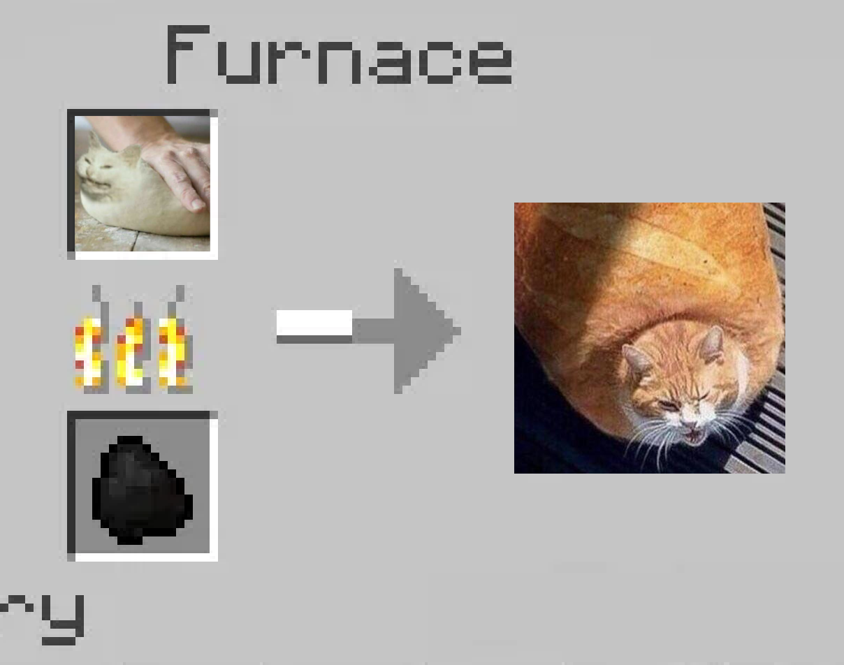 Cat bread (made after u/Tomsy5000 s post) | /r/MinecraftMemes ...