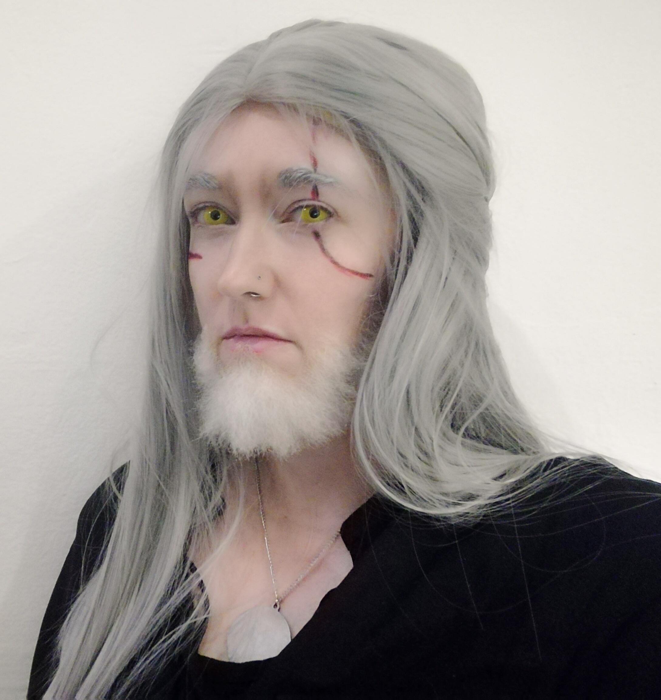 Testing out a wig, beard and contacts for a costume | /r/NetflixWitcher ...