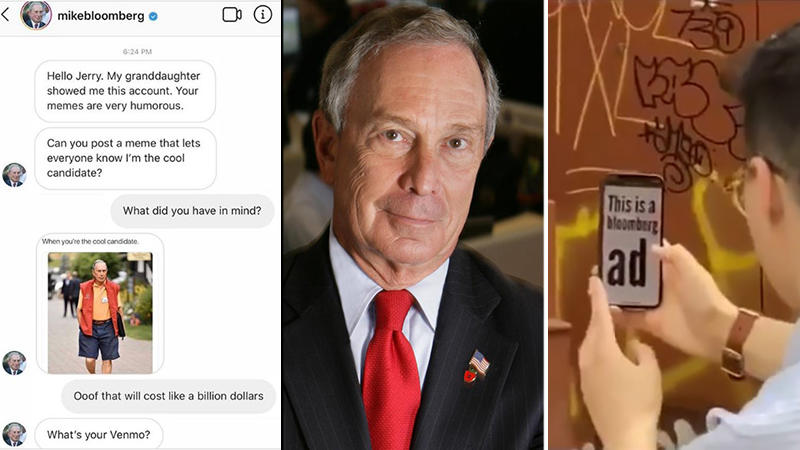 Bloomberg Meme 2020 Banner | Mike Bloomberg's Sponsored Instagram Memes ...