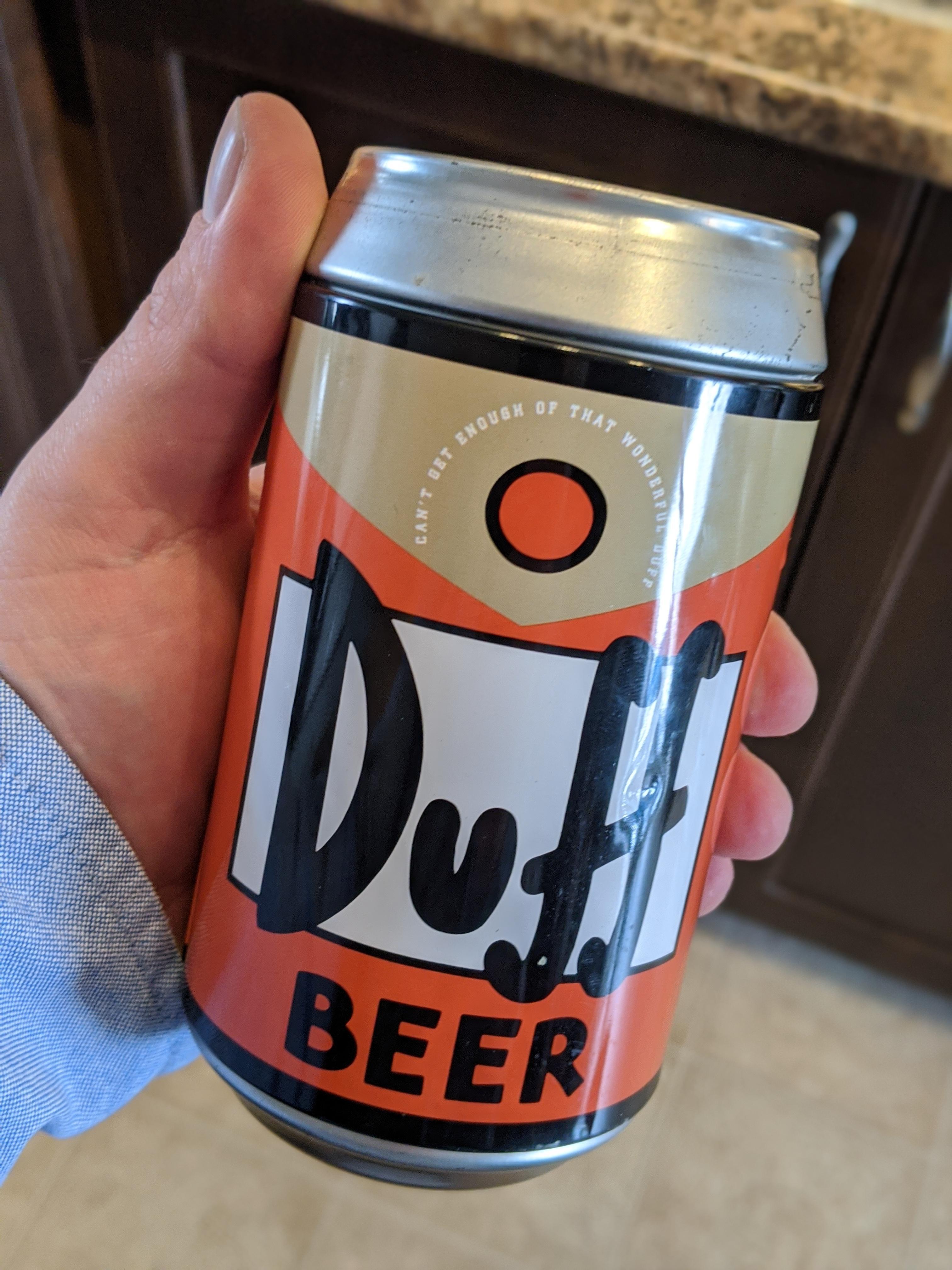 I own a Duff Beer can. | /r/mildlyinteresting | Mildly Interesting ...