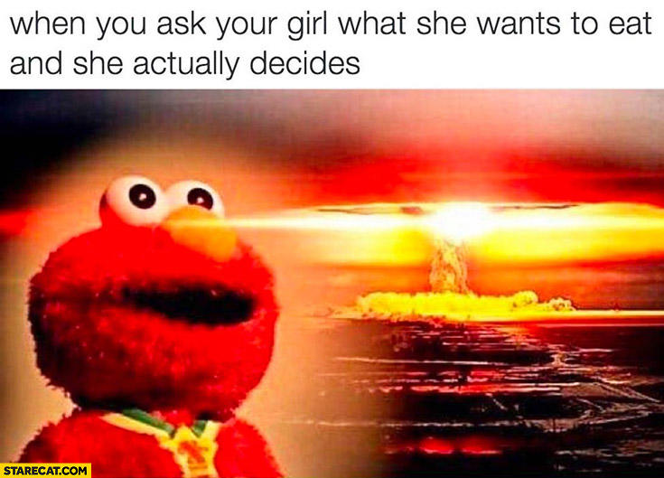 Deciding | Elmo Nuclear Bomb | Know Your Meme