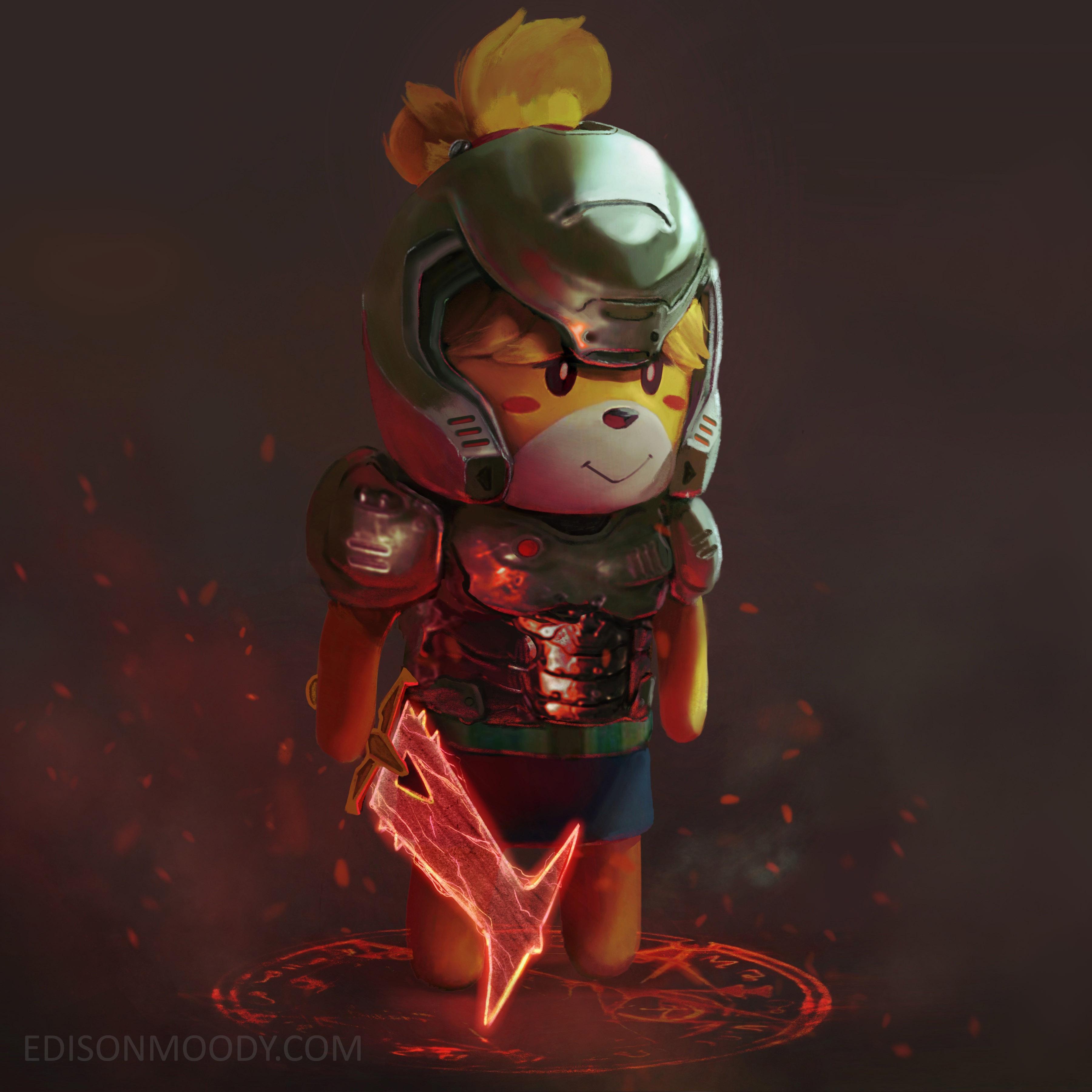 Doombelle by EdoIncredible | Doomguy and Isabelle | Know Your Meme