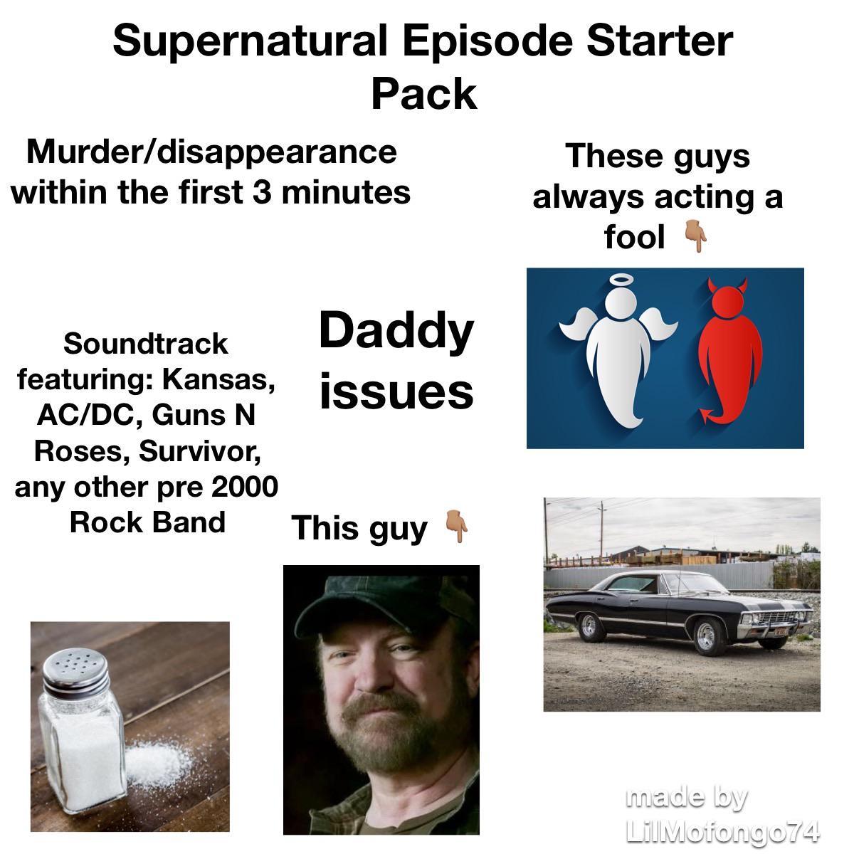 Supernatural Episode starter pack | /r/starterpacks | Starter Packs ...