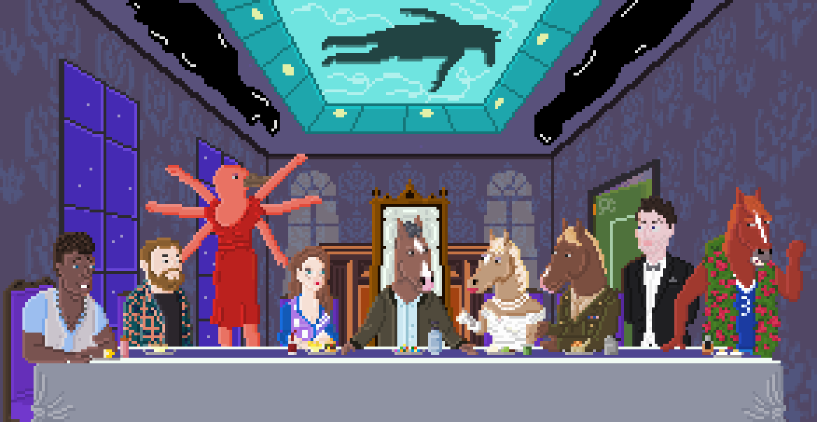 The Last Supper - Pixel art fanart [OC] | /r/BoJackHorseman | BoJack ...