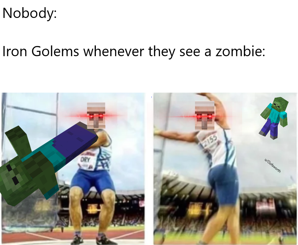 Iron Golem: Congrats! You're an astronaut! | /r/MinecraftMemes ...