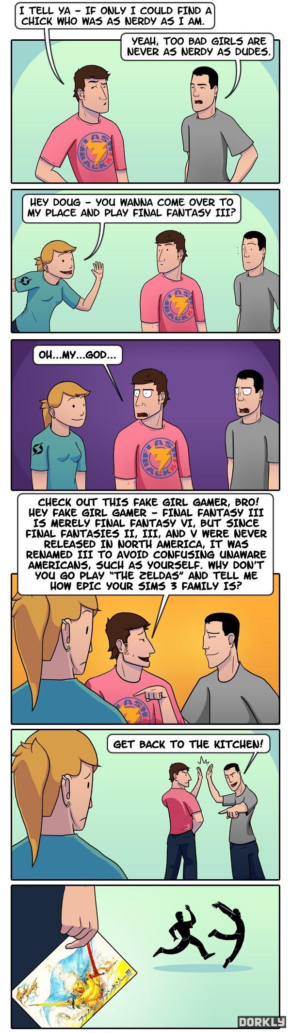 The "Problem" With "Fake" Gamer Girls | CollegeHumor | Know Your Meme