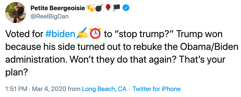 Voted for #bidenWriting handAlarm clock to “stop trump?” Trump won ...