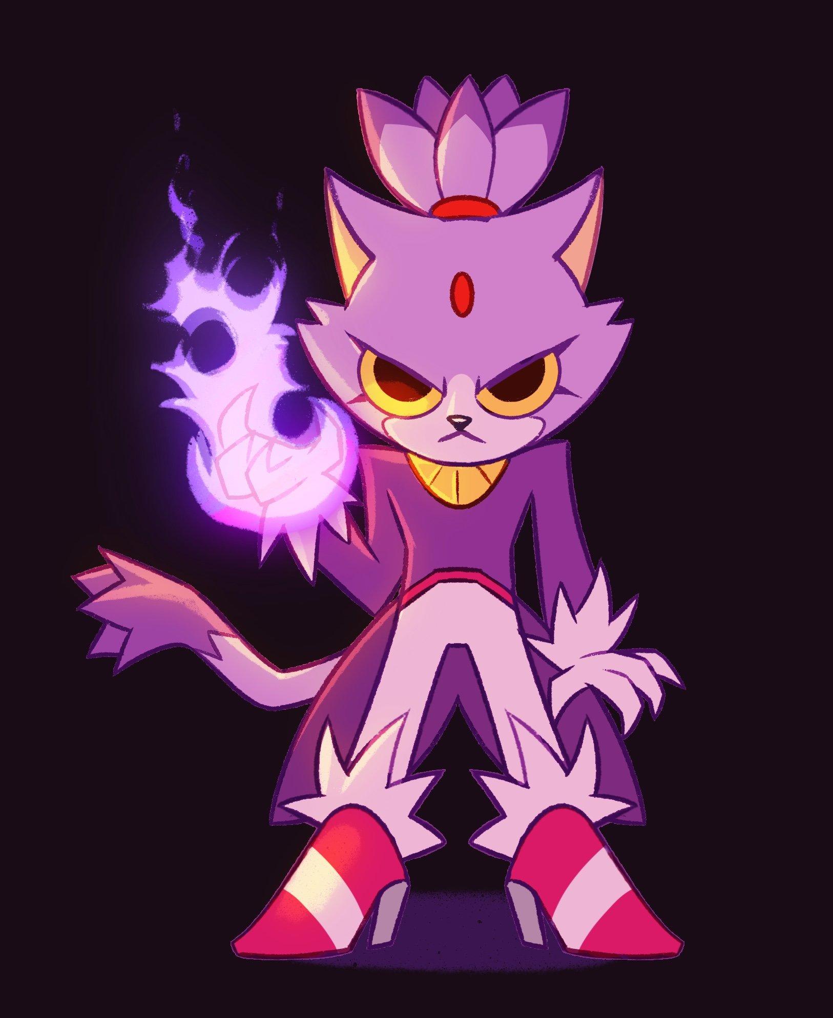 Angry Purple Fire Cat | Sonic the Hedgehog | Know Your Meme