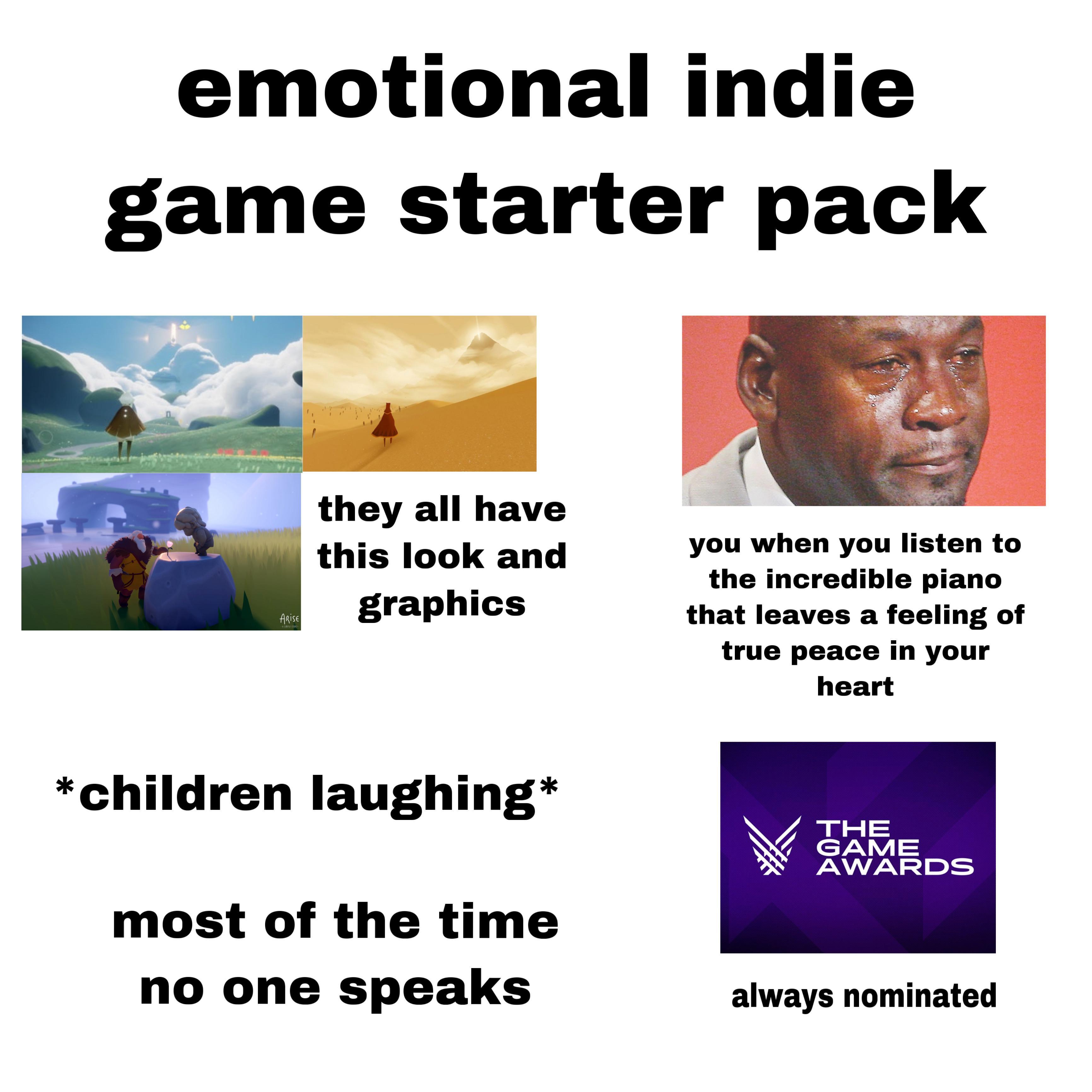 emotional indie game starter pack | /r/starterpacks | Starter Packs ...