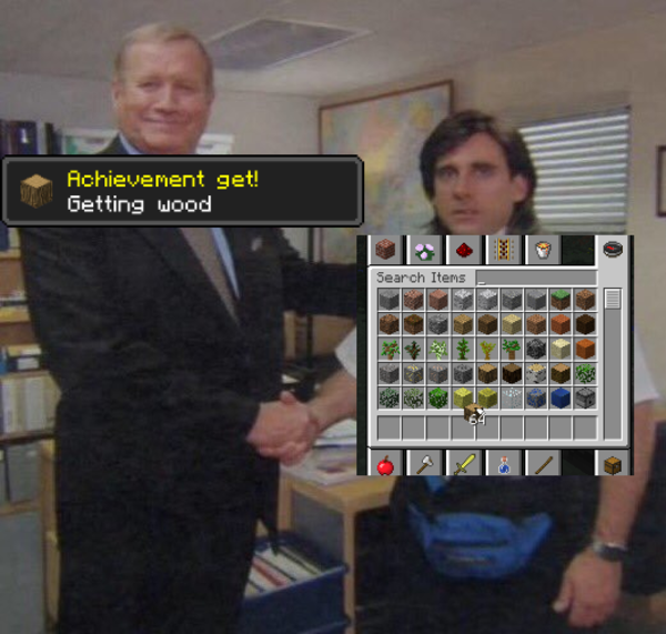 Thanks achievements | /r/MinecraftMemes | Minecraft | Know Your Meme