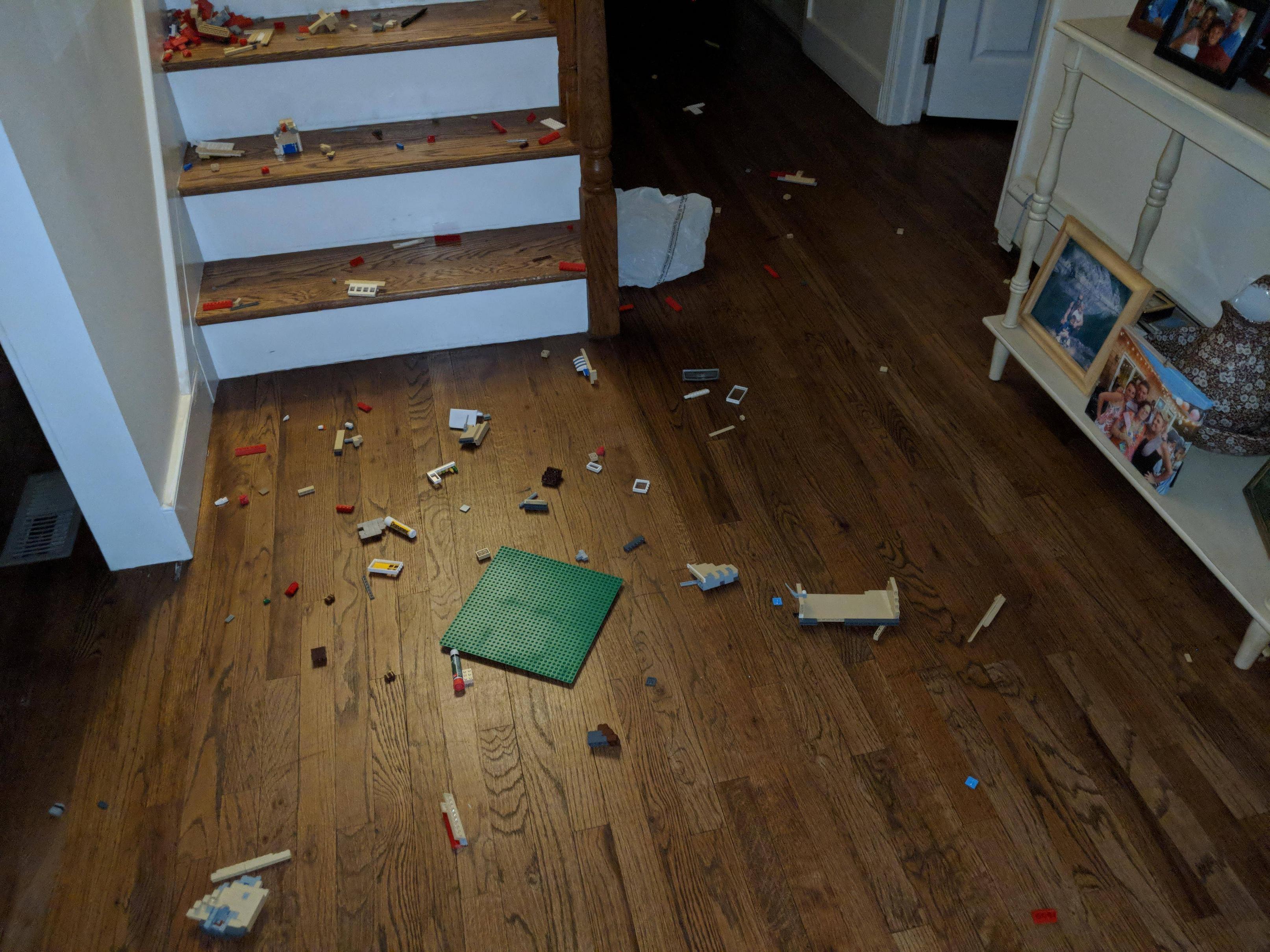 i dropped a lego house i built 10 years ago down the stairs | /r ...