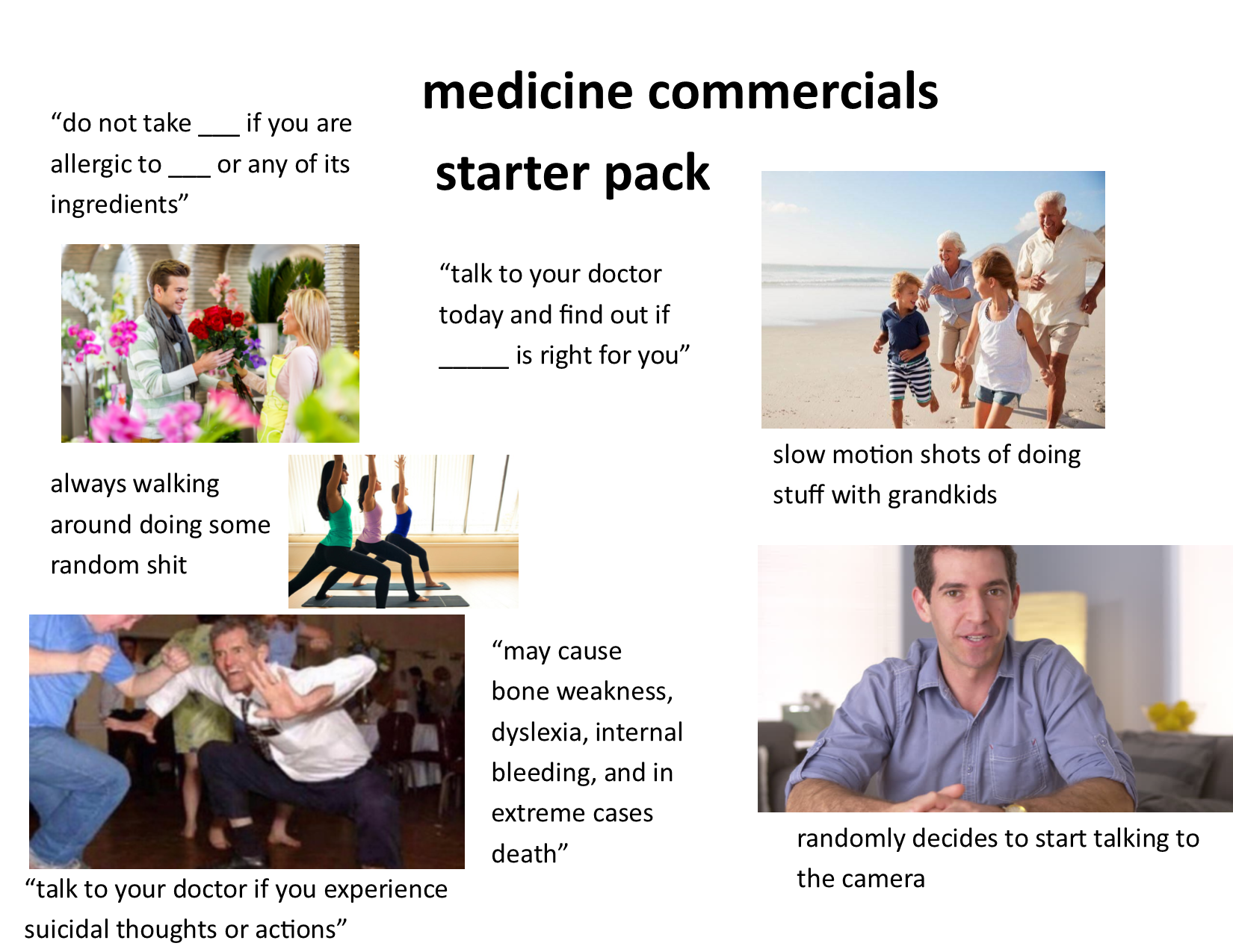 The medicine commercial starter pack | /r/starterpacks | Starter Packs ...
