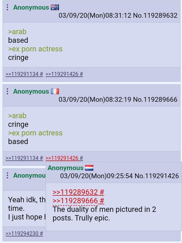 Duality of man™ | /r/4chan | 4chan | Know Your Meme