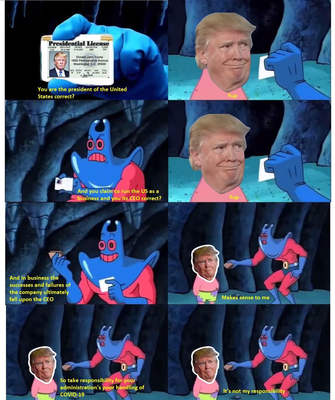 President Patrick | /r/BikiniBottomTwitter | SpongeBob SquarePants ...