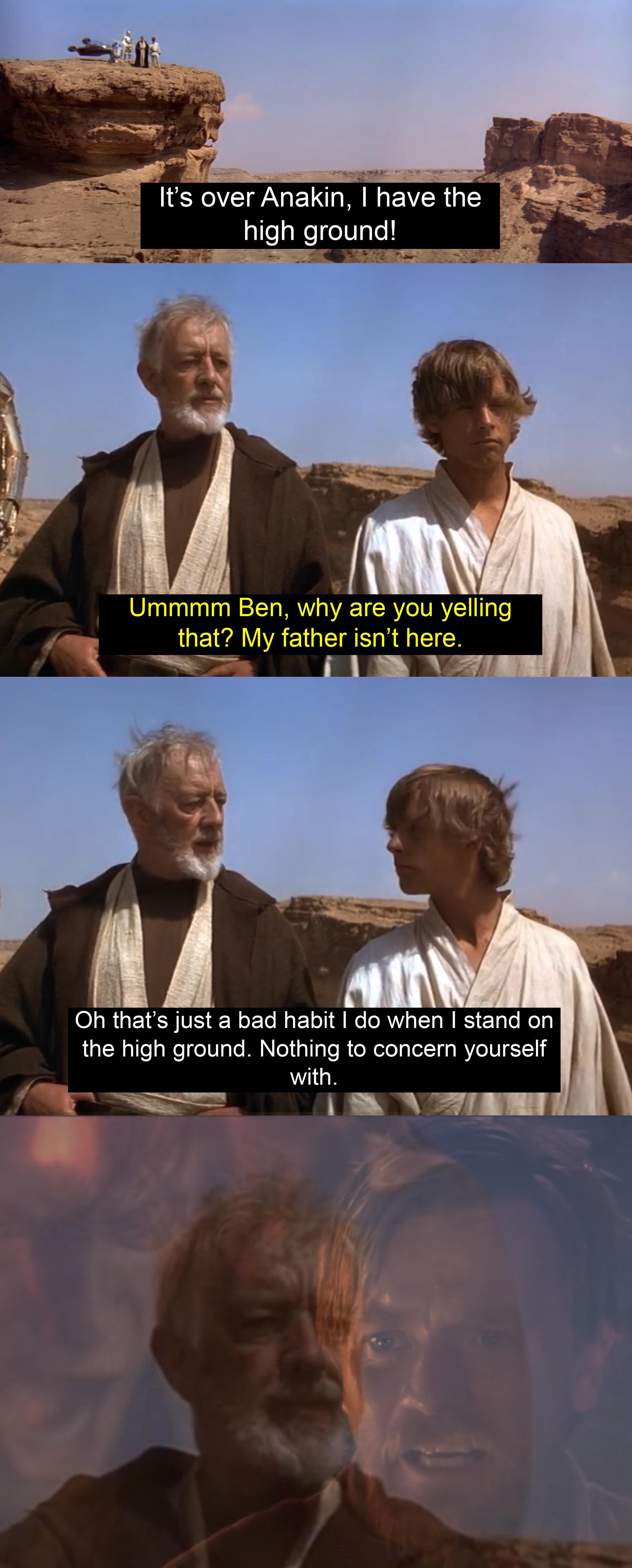I have the high ground! | /r/PrequelMemes | Prequel Memes | Know Your Meme