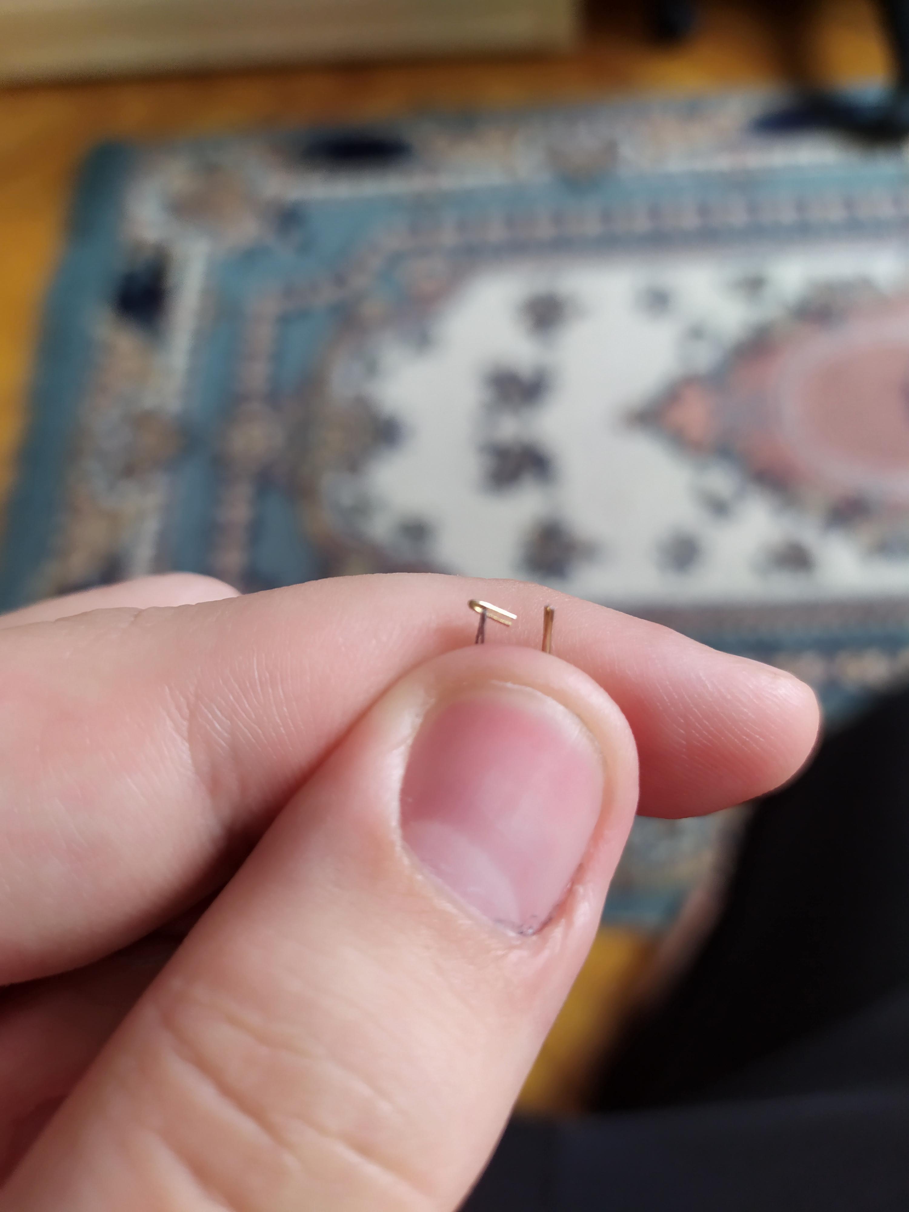 While trying to snap the thread I just snapped the damn needle... | /r ...