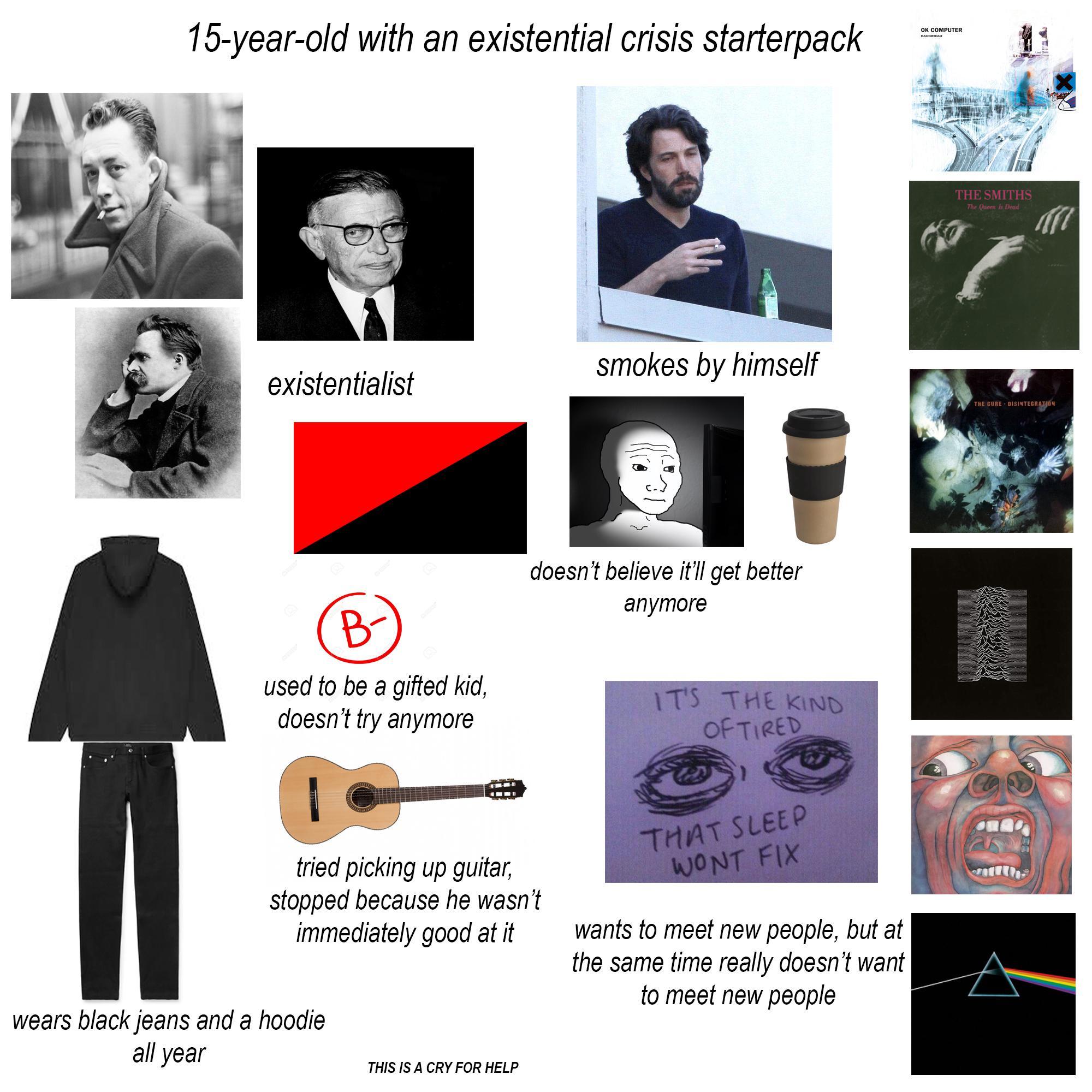 15-year-old with an existential crisis starterpack | /r/Doomers ...