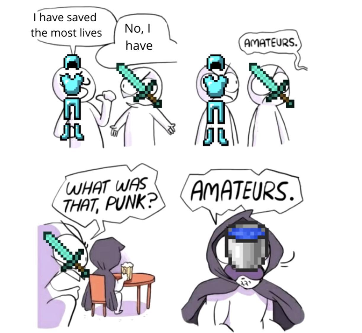 Water buckets are godly | /r/MinecraftMemes | Minecraft | Know Your Meme