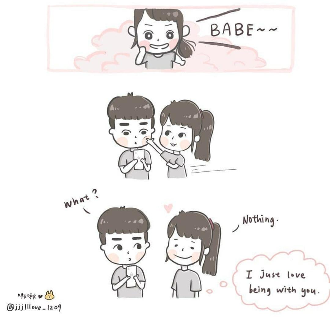 I just love being with you!
