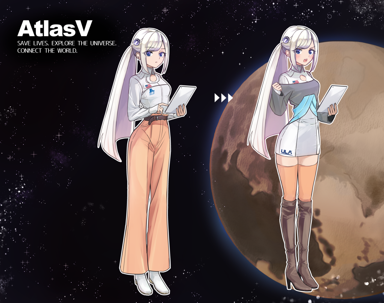 Atlas V | Gijinka / Moe Anthropomorphism | Know Your Meme