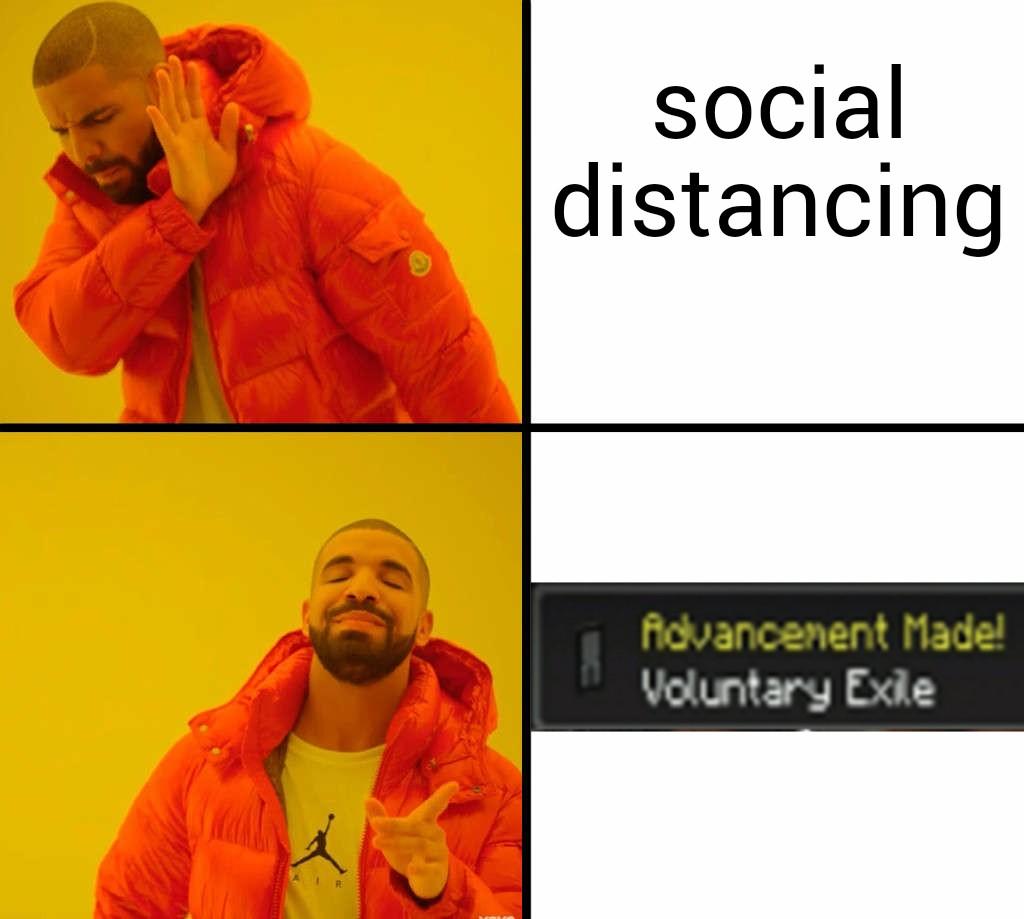 Self quarentine | /r/MinecraftMemes | Minecraft | Know Your Meme