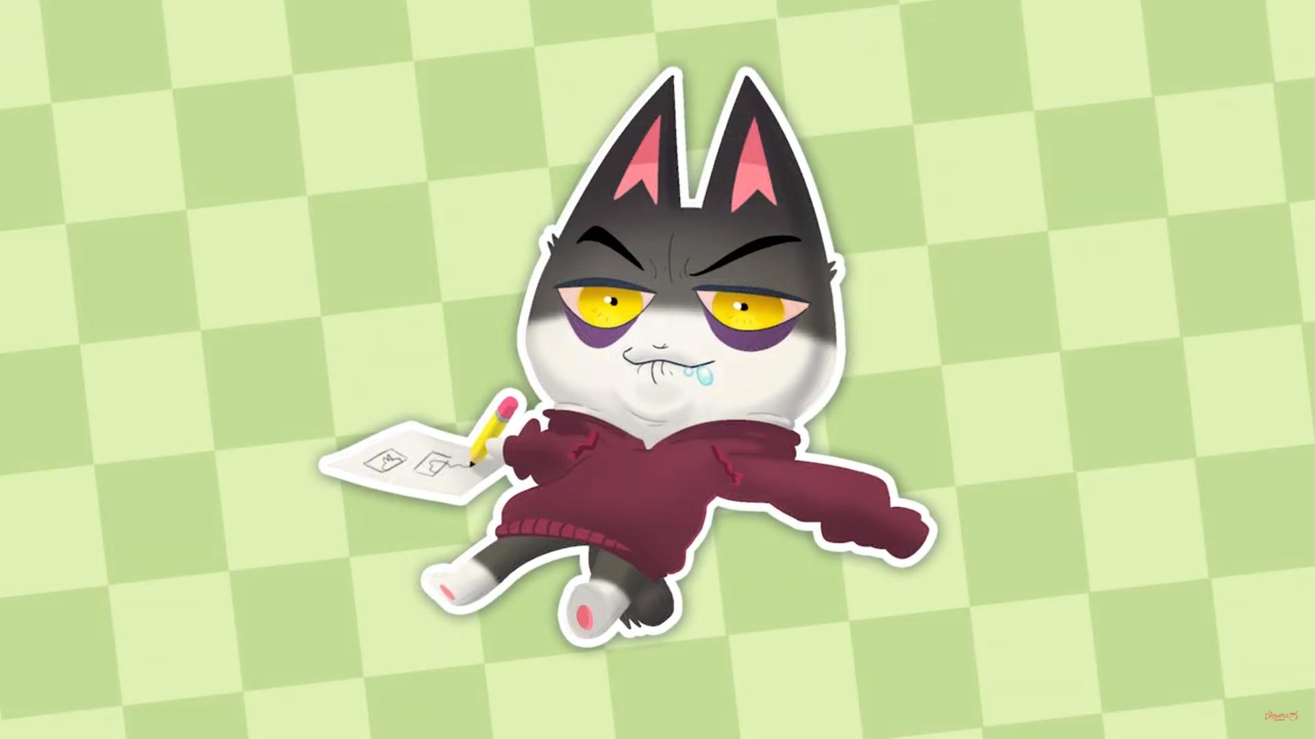 Punchy the lazy cat | Drawfee | Know Your Meme