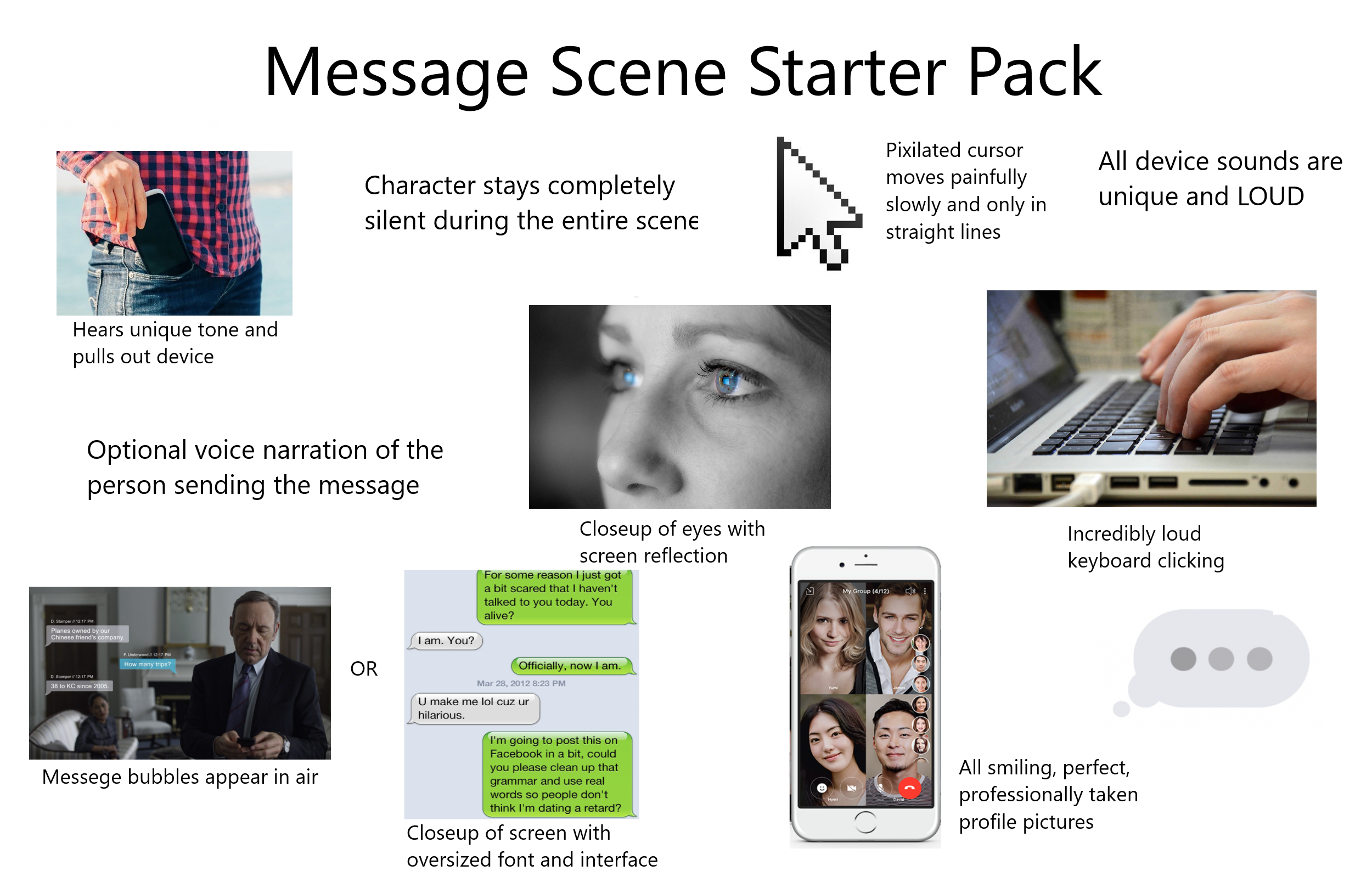 Message Scene Starter Pack | /r/starterpacks | Starter Packs | Know ...