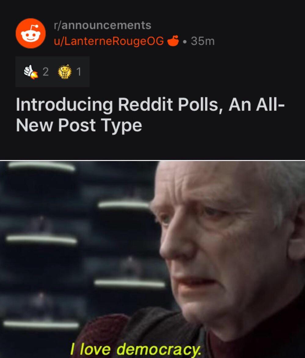 Prepare for the poll spam | /r/PrequelMemes | Prequel Memes | Know Your ...