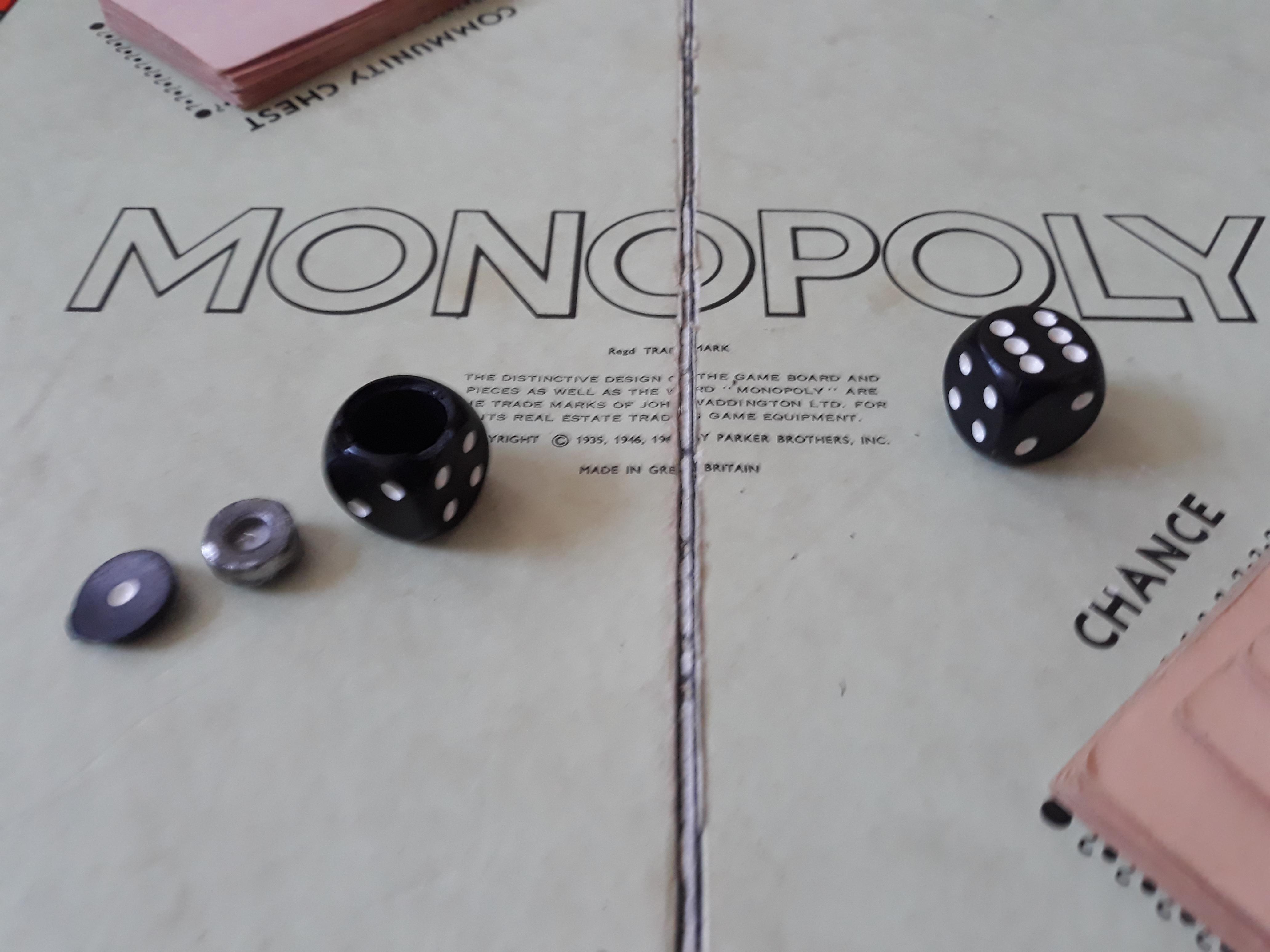 While at home I got out a classic monopoly set and thought while ...